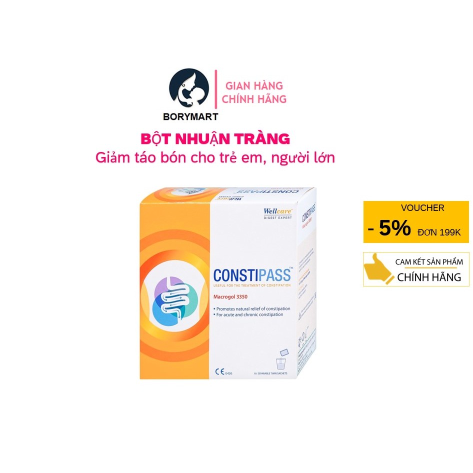 Constipass Macrogoll 3350 laxative powder, helps relieve constipation ...