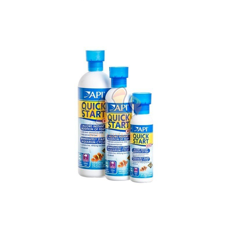 Api QUICK START SUPPLY MICROBIAL AND DETOXIFICATION FOR AQUARIUM FISH ...