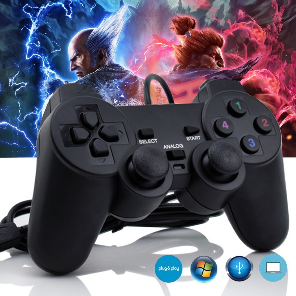 Game controller for PC/Laptop, PS2, PS3 with black USB port wire (with ...