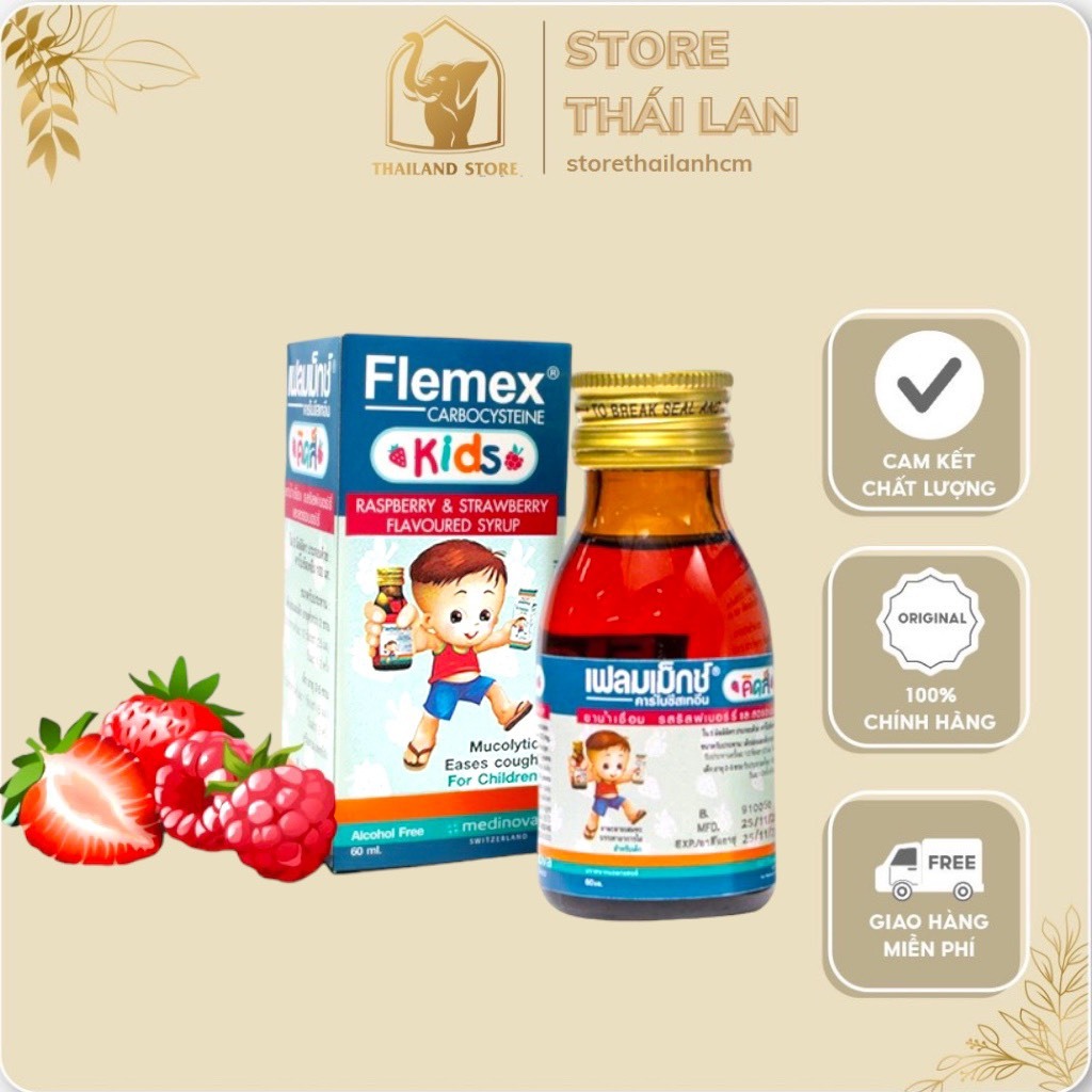 [GENUINE] Flemex Kids Cough Relief Syrup 60ml Thailand | Shopee Singapore