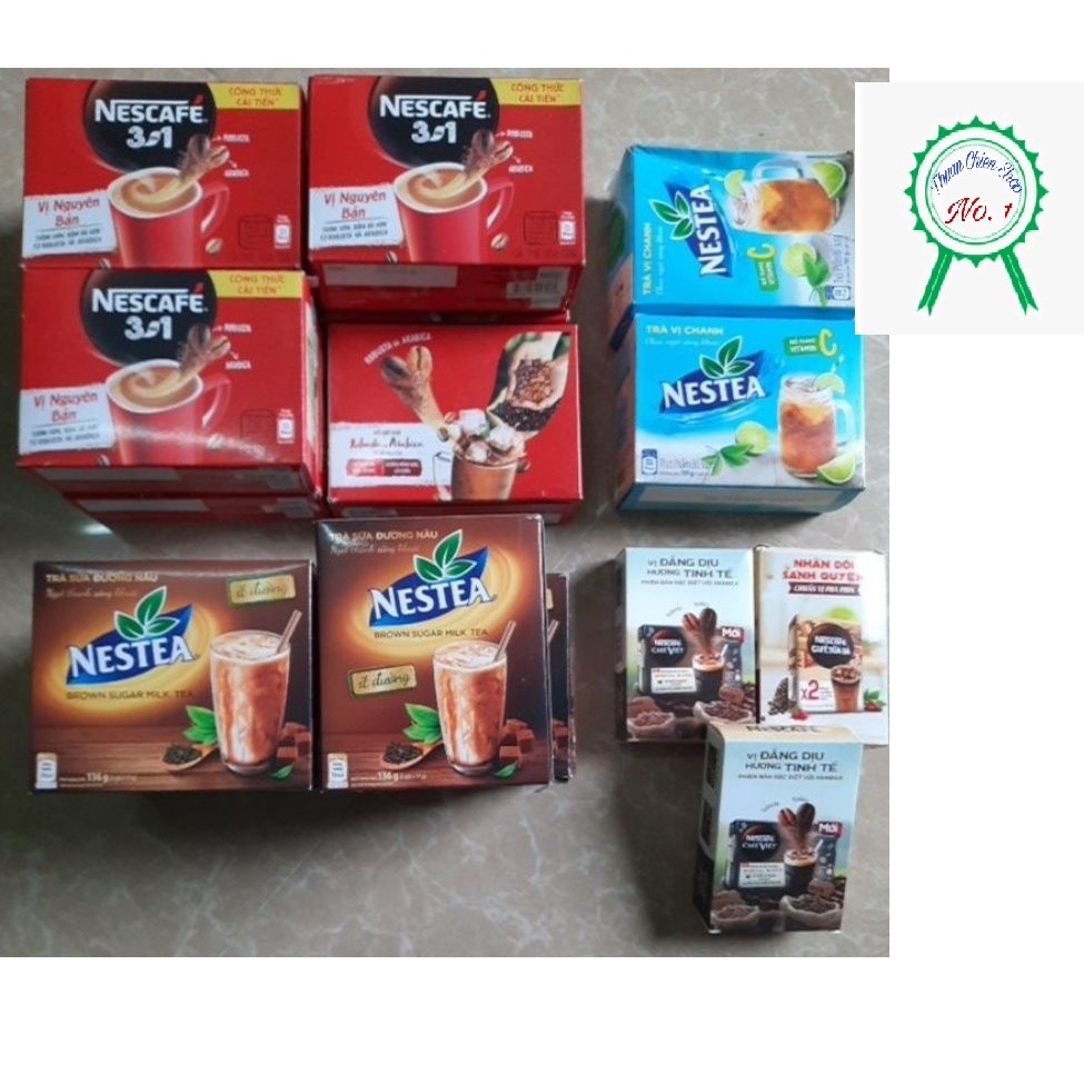 Nescafe 3in1 box GREEN Red - Coffee Latte SOCOLA (box of 10 packs x 24g ...