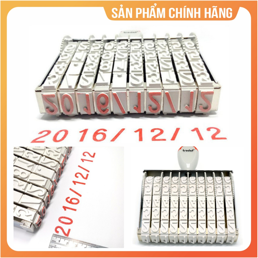 Number stamp with TRODAT character numbers 18mm, 15mm, 12mm, 9mm, 7mm ...