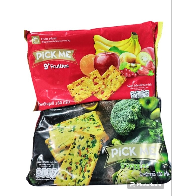 Pick ME THAILAND FRUIT AND VEGETABLE CRISPY BISCUITS 180G | Shopee ...