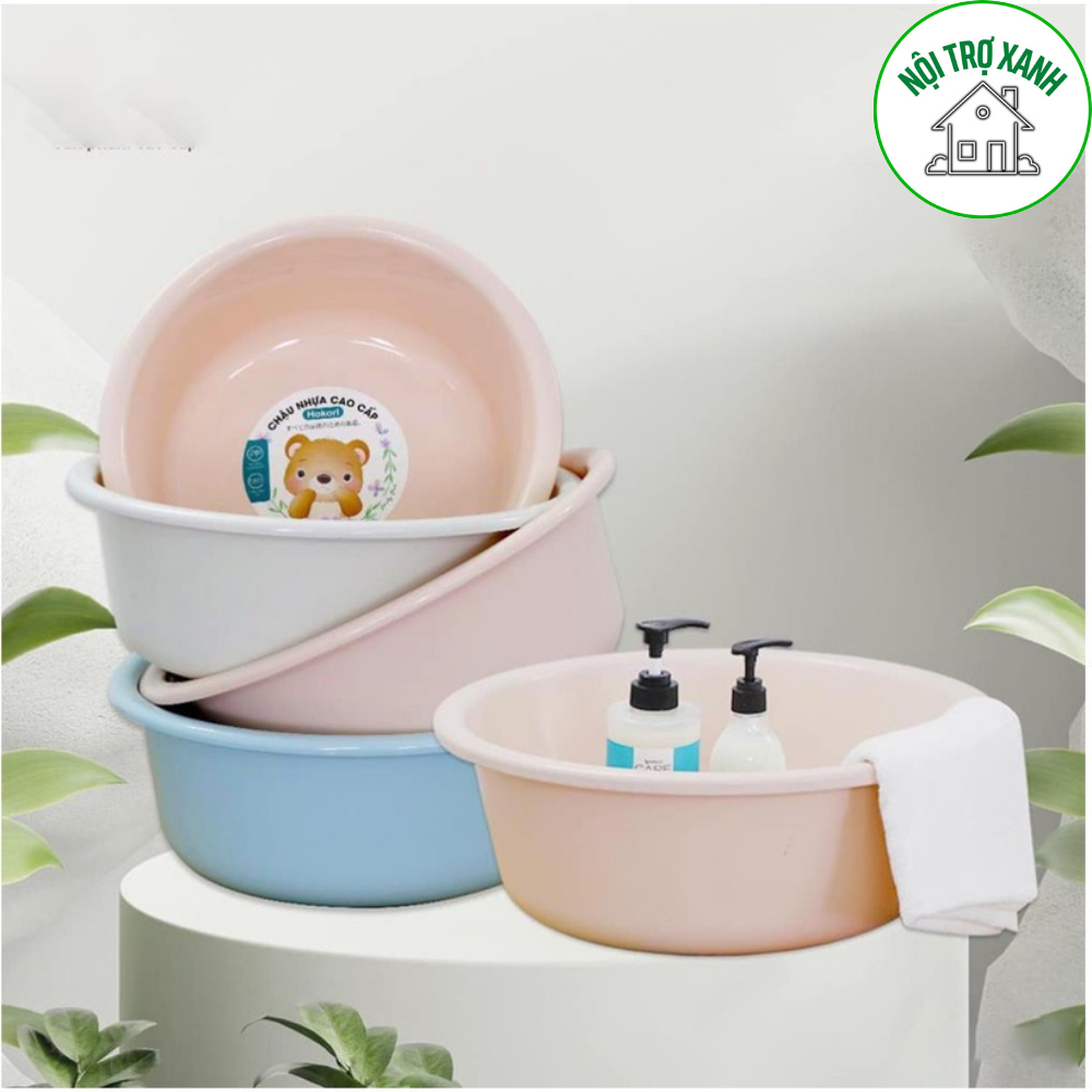 Cute pastel colored hokori plastic wash basin, Viet Nhat baby plastic ...