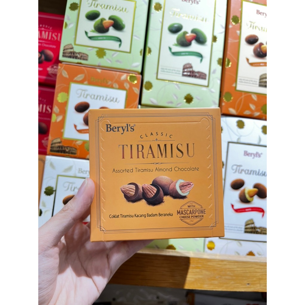 Beryls Tiramisu Malaysia Chocolate 65g - Mixed Almonds | Shopee Singapore