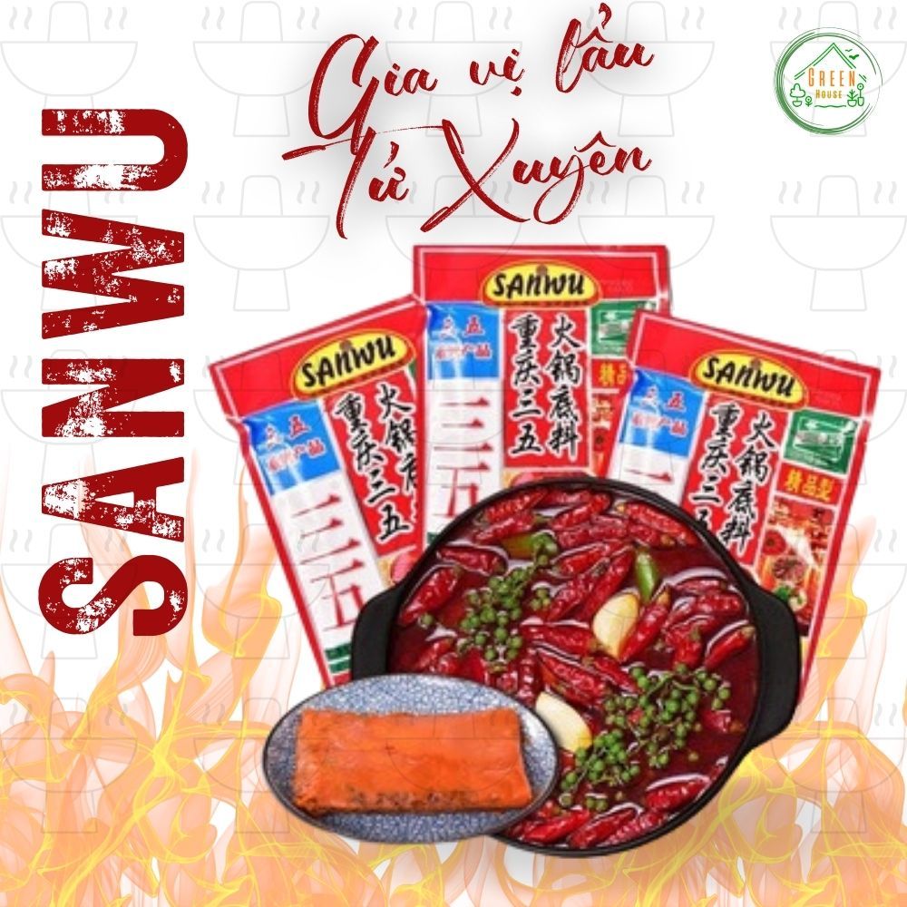 Sanwu Sichuan spicy hot pot package, complete Chinese standard hot pot ...