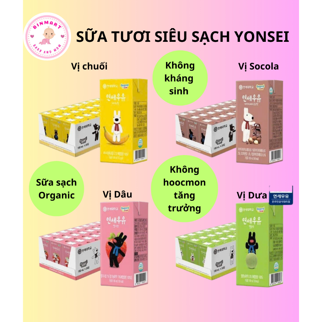 Fresh Milk, Korean Yonsei Super Clean Seed Milk (Box Of 24 Boxes ...