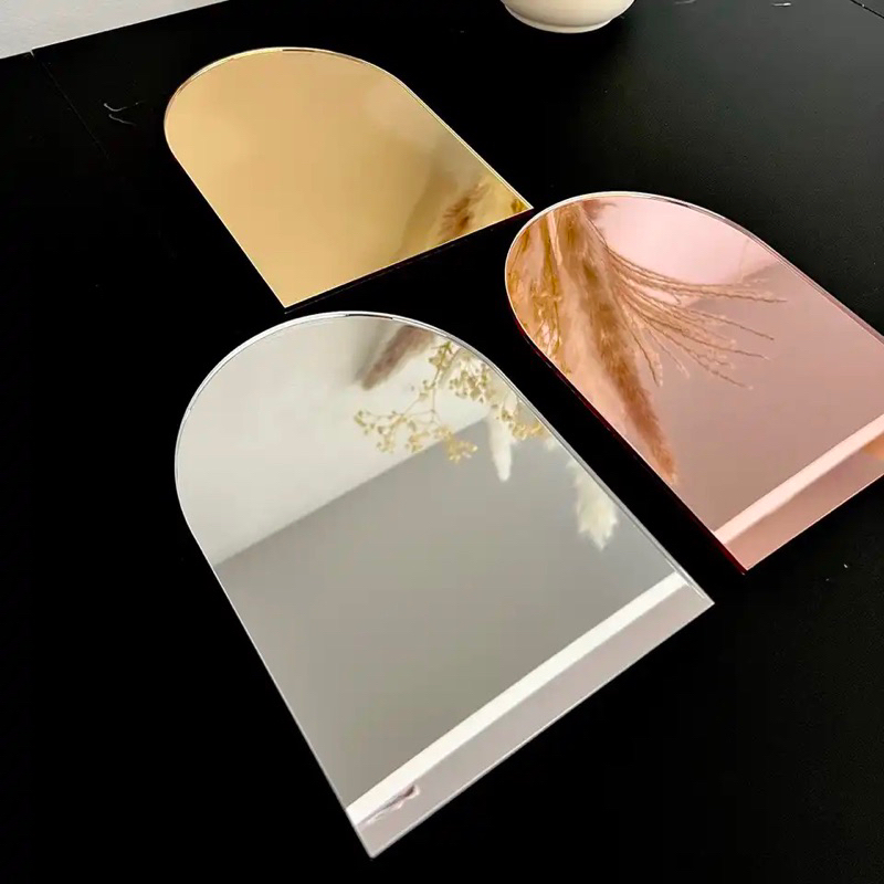 (Acrylic) Mica Gold / Silver Mirror Blank, Wedding Name Signature Sheet ...