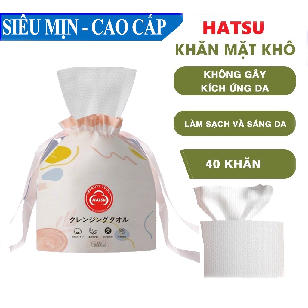 Multi-purpose Japanese Hatsu facial towel roll 40 sheets (dry and wet ...