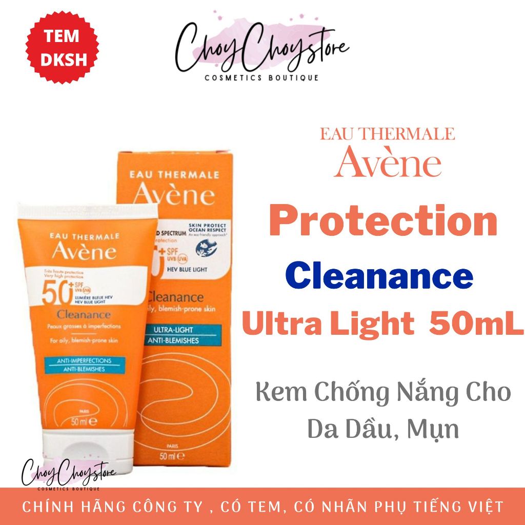 Avene Protect Cleanance Ultra Light Sunscreen 50mL for Oily and Acne ...