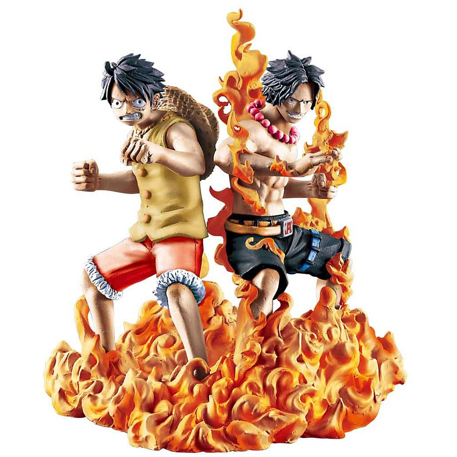 [OP1] Genuine One Piece Model - Luffy And Ace - Log Box - Marineford ...