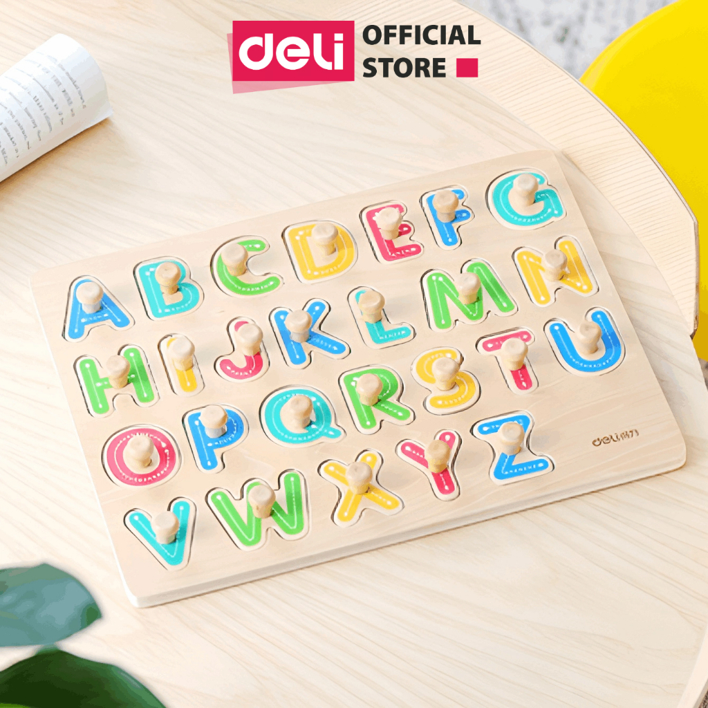 Wooden Alphabet for Deli Children - Assembly Toy to Support Education ...