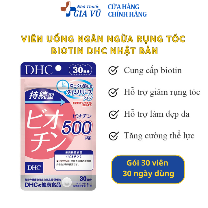 Dhc Biotin oral tablet prevents Hair Loss, Supports Hair Growth Biotin ...