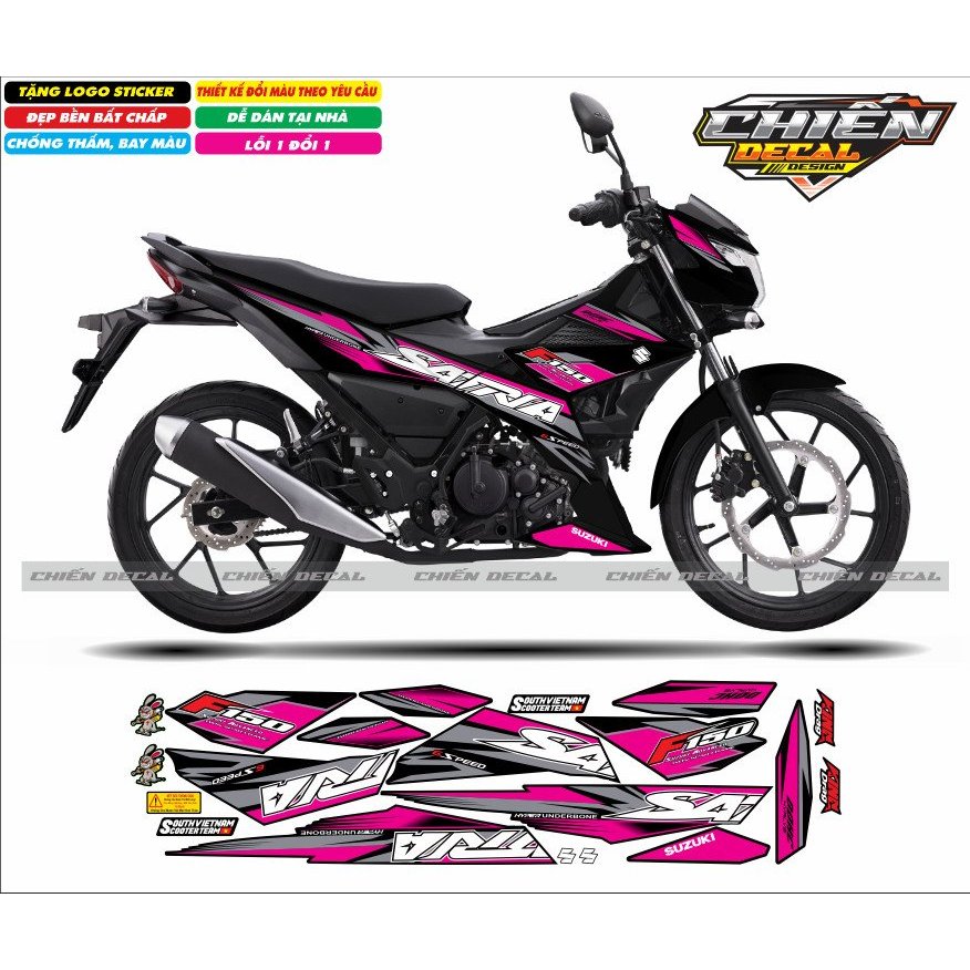 Satria - raider F150 Removable Stamp Sample Black Car Manufacturing ...