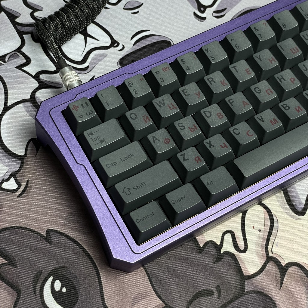 Keycap BOB Black on Black on Black Single Language / Bilingual Pbt ...