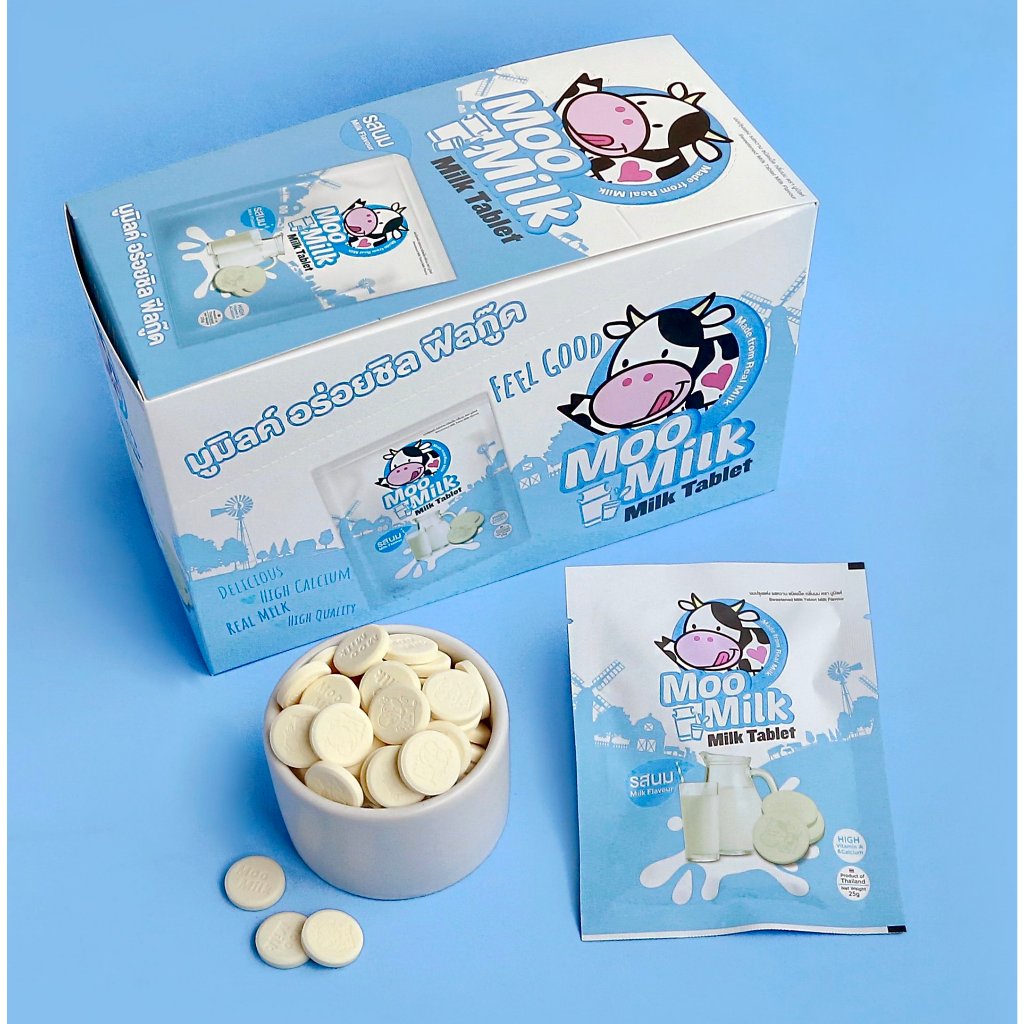 Moo Milk Cow's Milk Candy Imported from Thailand Box 250g | Shopee ...