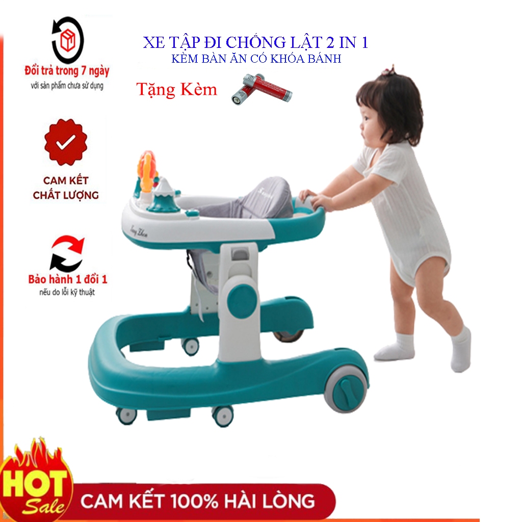 High and Low Adjustable U-Shaped Baby Walker with Music Table and ...