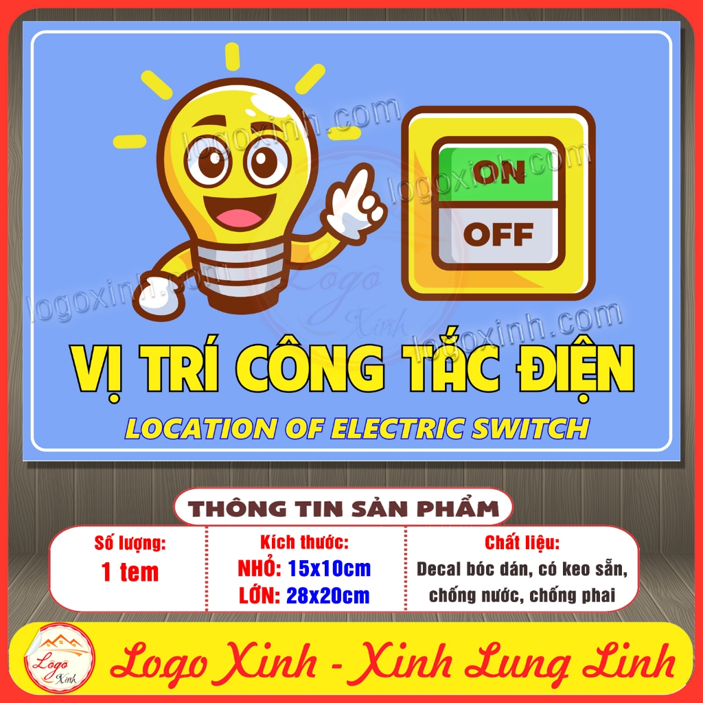 Logo Stamp Decal Sticker Switch Location, Location Of Switch, Light ...