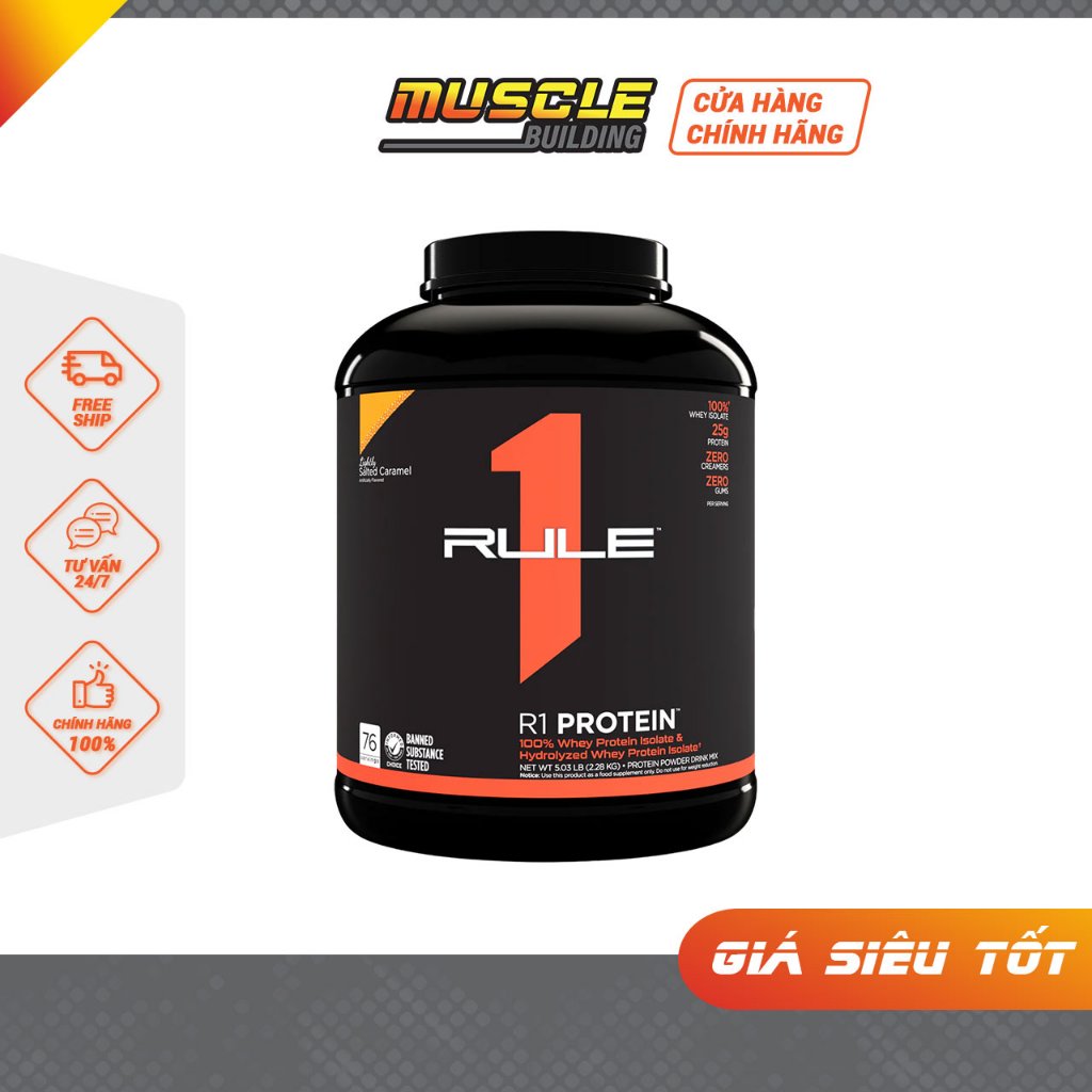 Whey Protein Rule 1 Protein Isolate & Hydrolyzed - Genuine American ...