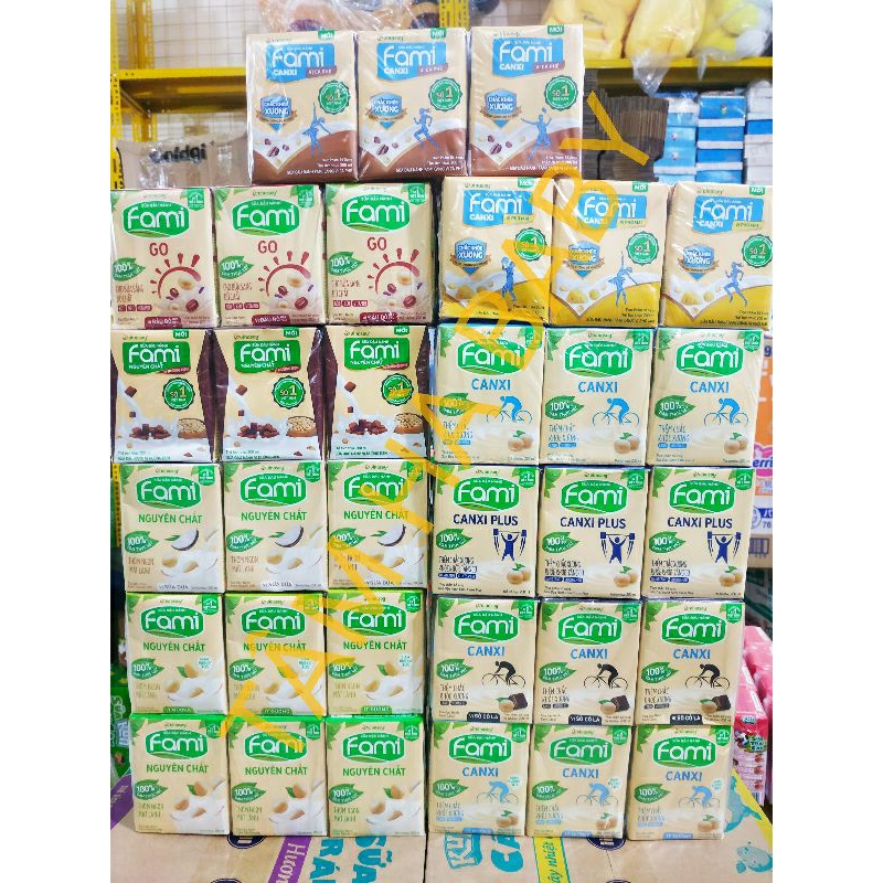 Fami milk box of all flavors (Lot of 6 boxes x 200ml) coconut milk ...