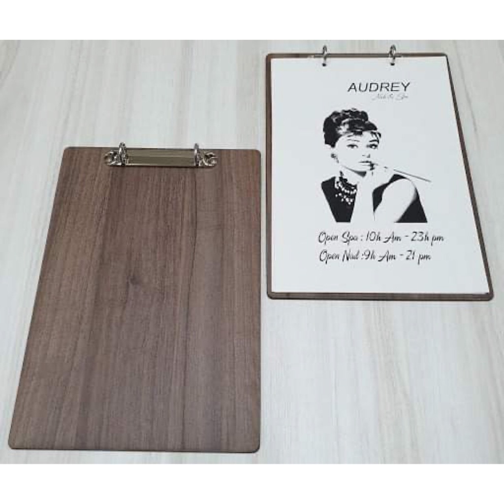 Wooden menu for cafes, restaurant menus / wooden menus with easy ...