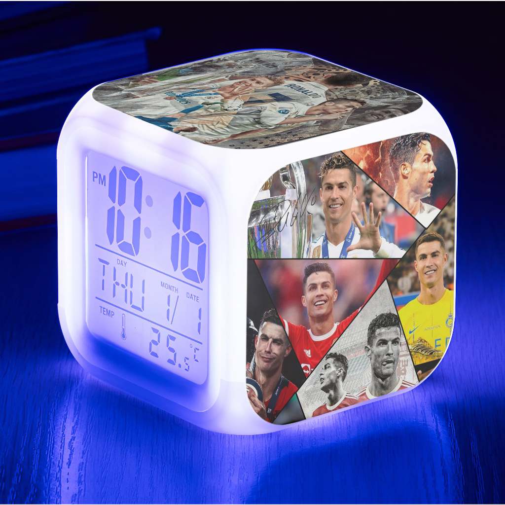Cristiano Ronaldo LED Alarm Clock | Shopee Singapore