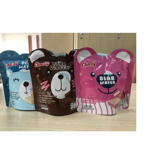 Thai Chocky Bear Wafers, 20g bag - Chocky Bear - Wafer Filled With ...