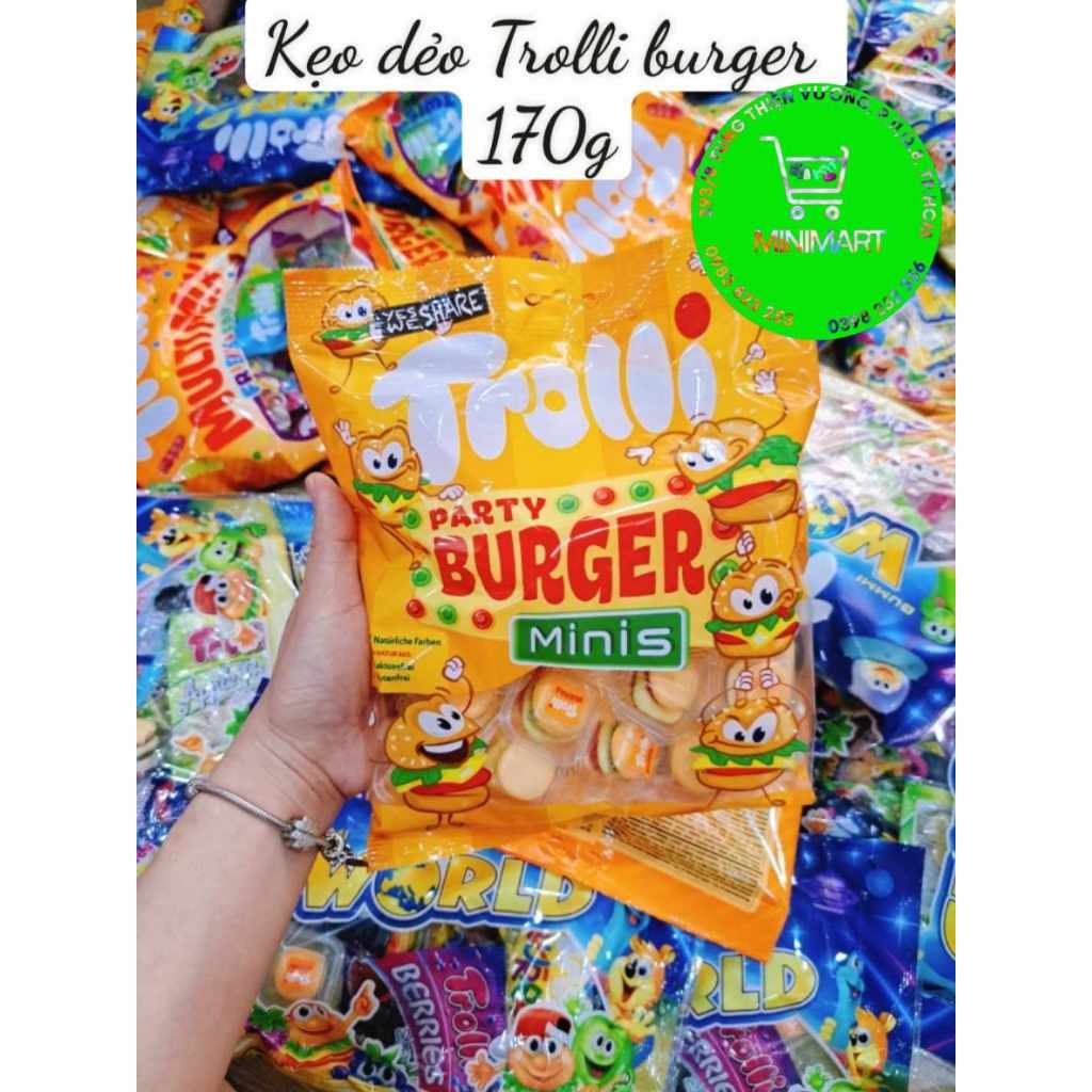 Trolli Mini Burger Gummy Candy 170g Ly Trinh | Shopee Singapore
