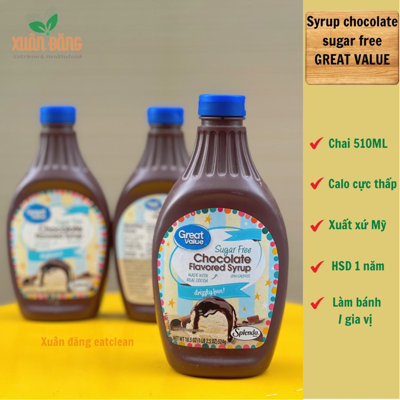 [Sugar-free Syrup] diet GREAT VALUE sugar-free Chocolate Syrup keto ...