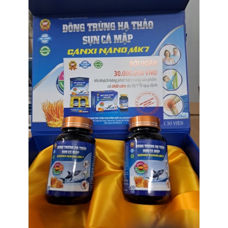 Cordyceps Tonic Oral Tablet, Calcium Shark Cartilage Mk7 - Box Of 2 ...