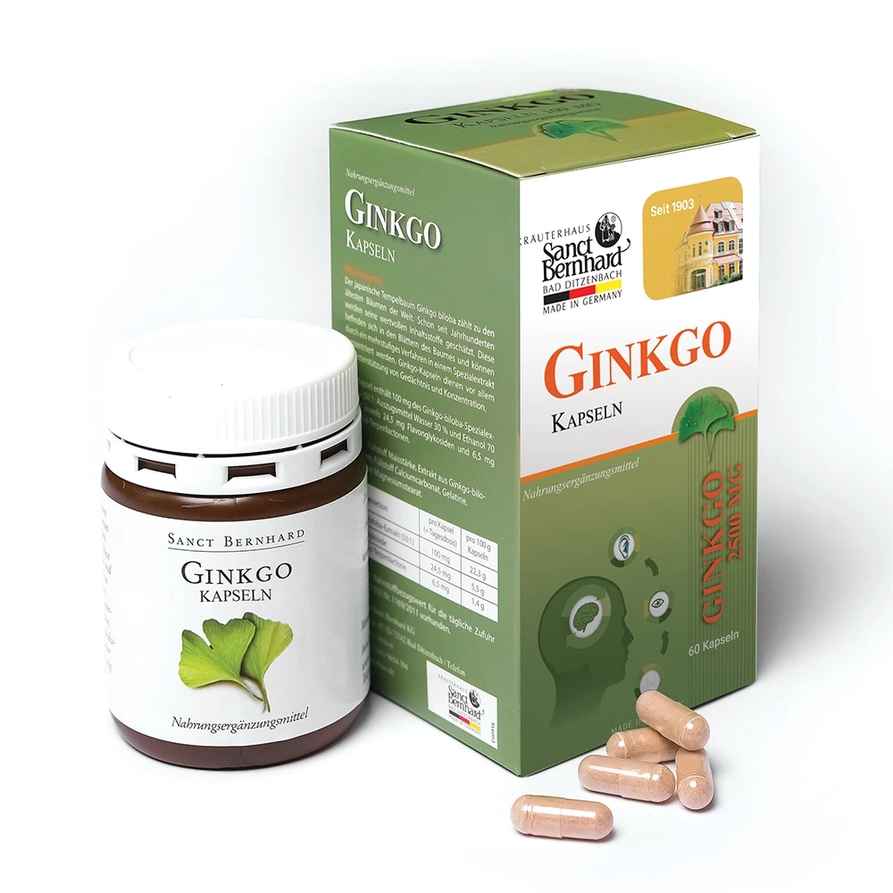 Ginkgo Kapseln Sanct Bernhard Brain Supplement Helps Relieve Headaches ...