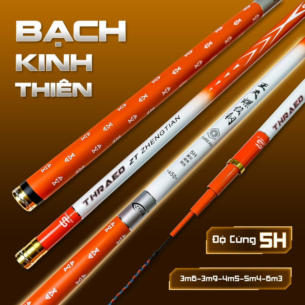 Genuine ZTYL Bach Kinh Thien 5H Fishing Rod with Extra Tip and Shaft ...