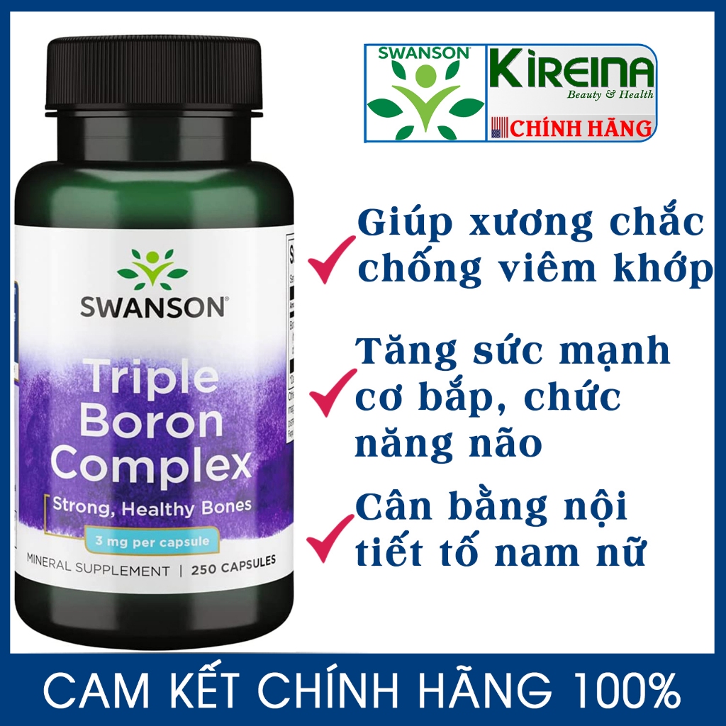 Swanson Boron Complex oral tablet helps bones and joints healthy 3 mg ...