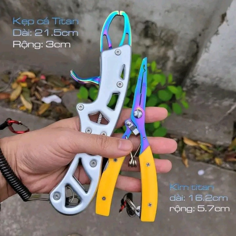 Set of pliers, high-quality titanium-plated fish tongs, durable, rust ...