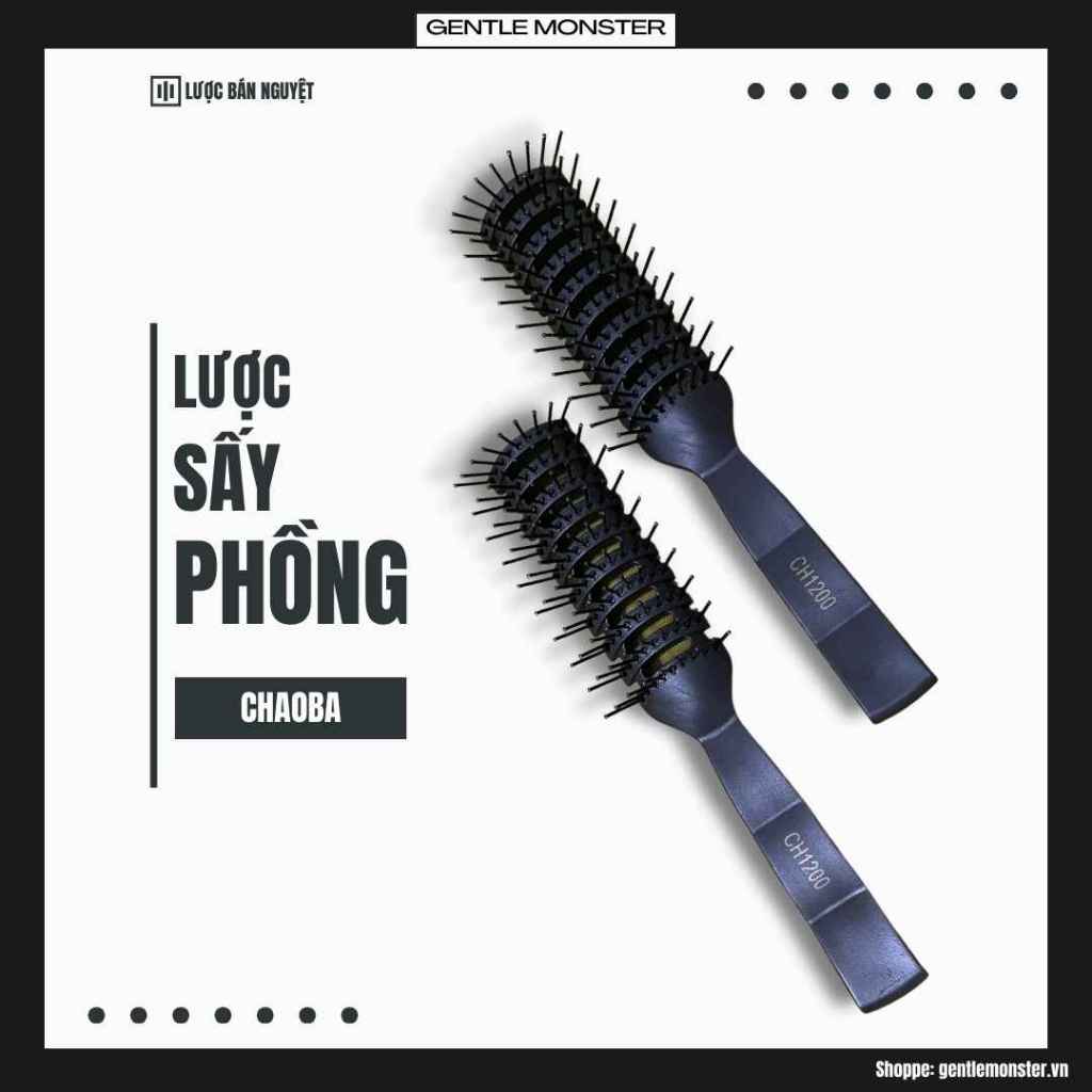 Chaoba CH1200 semi-circular comb for hair styling, curling, volumizing ...