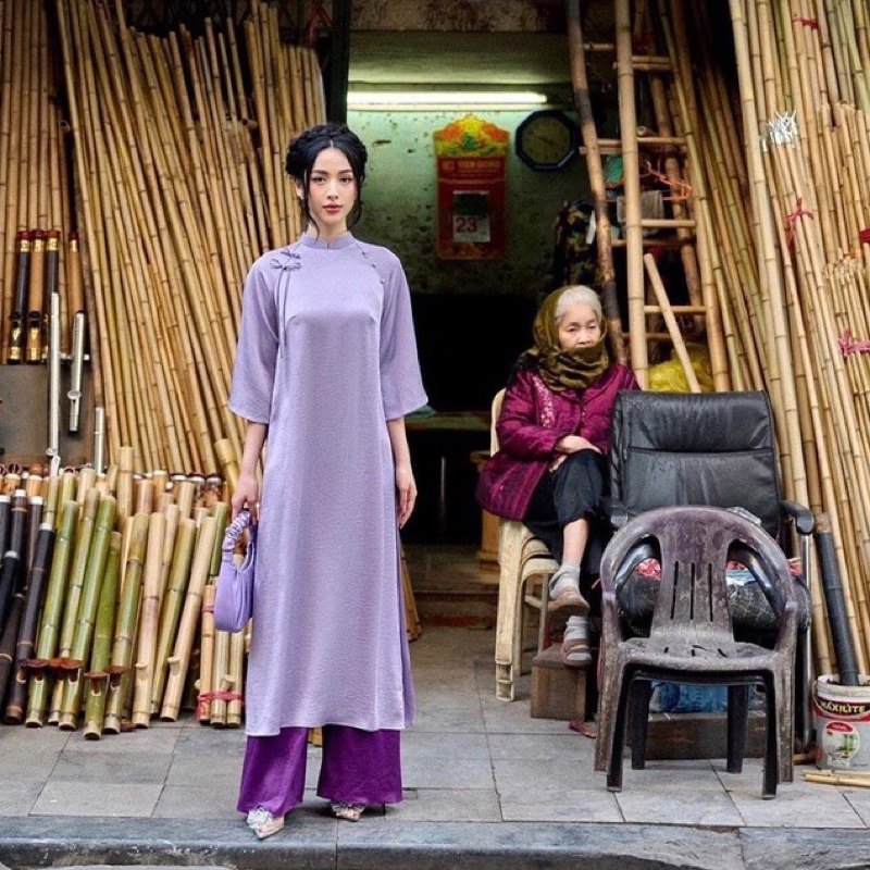 Straight SILK DRESS WITH PEARLS, REFORMED Ao Dai, STRAWBERRY Ao Dai, DOWN Ao Dai | Shopee Singapore