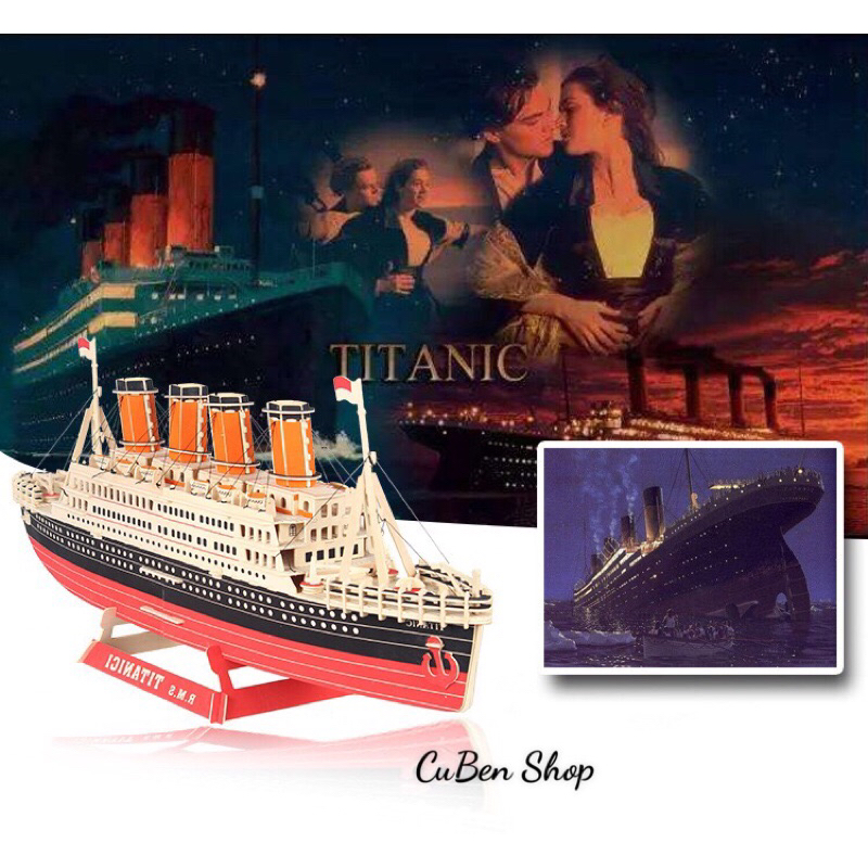 Super sharp large-sized RMS Titanic ship model - wooden 3D assembly toy ...