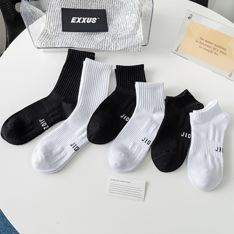 Men's and Women's GYM high-top socks, sporty and active style. | Shopee ...