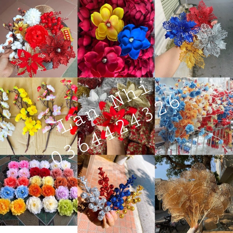 Wholesale Poinsettia flowers, Fig branches, fans, led lights, cake ...