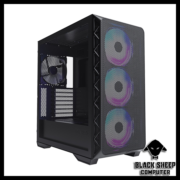 Montech AIR 903 MAX BLACK Case (3 ARGB FAN AVAILABLE, 1 NON LED FAN AND ...