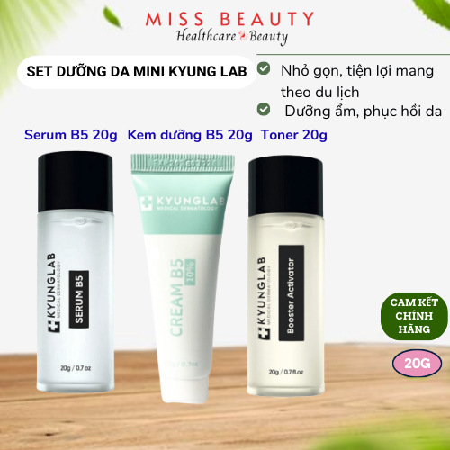 Mini 3 skin care Set Piece Kyung Lab (Magic water, Serum B5, Cream B5 ...