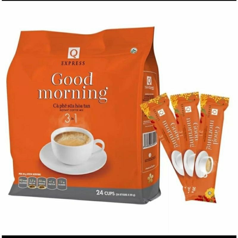 GOOD MORNING 3 in 1 instant milk coffee Tran Quang | Shopee Singapore