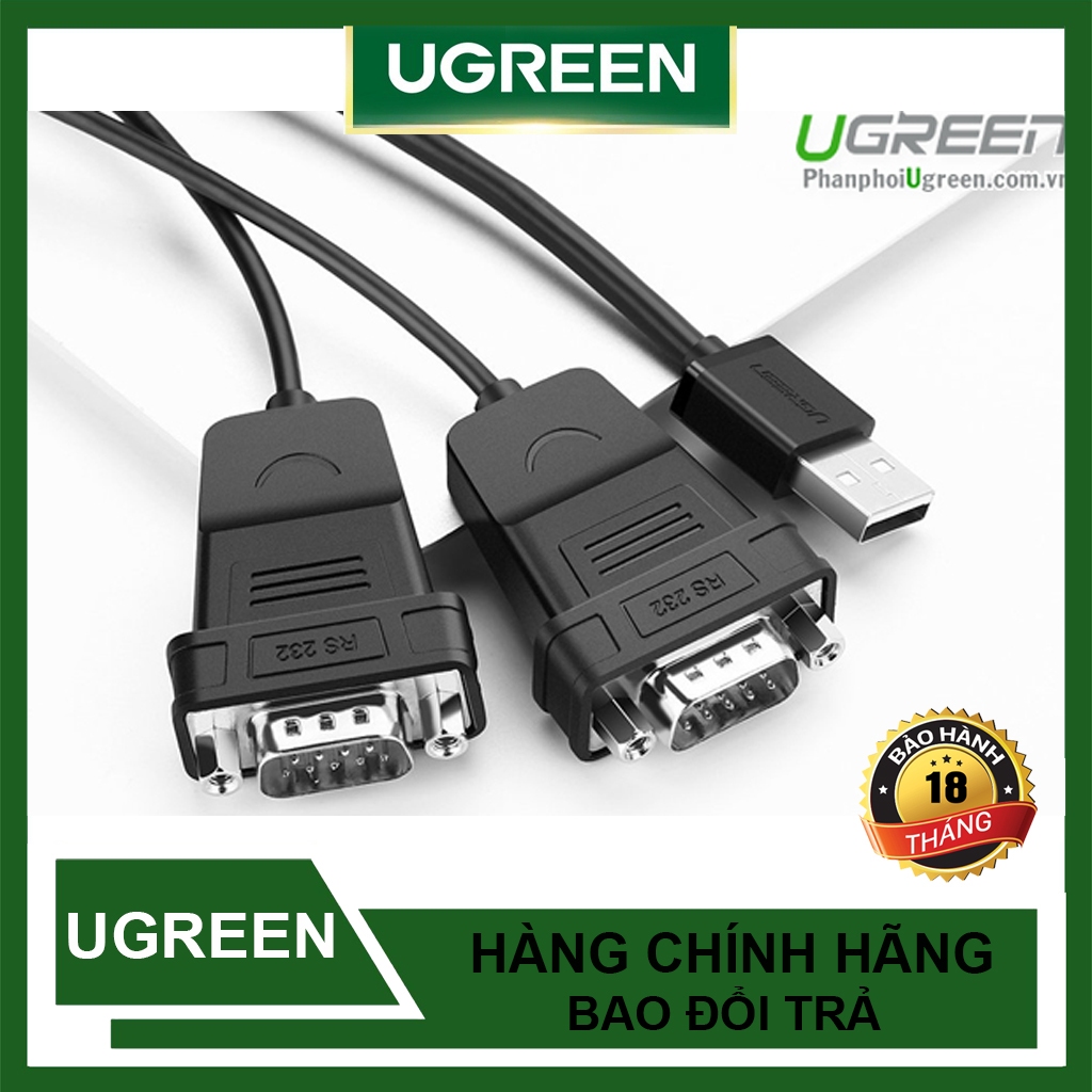 Usb to 2 Port RS232 Cable (USB to 2 Com) Ugreen 30769 | Shopee Singapore