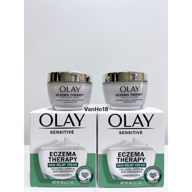 OLAY USA_Olay Sensitive ECZEMA Therapy Skin Relief Cream 48g | Shopee ...