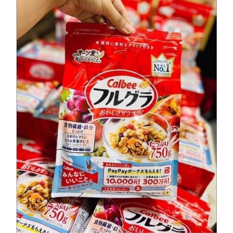Japanese domestic Calbee Dried Cereal, nutritious 800g pack | Shopee Singapore