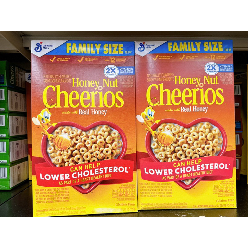 Cheerios Honey Whole Grain Cereal, Cheerios Heart-Good Breakfast Cereal ...
