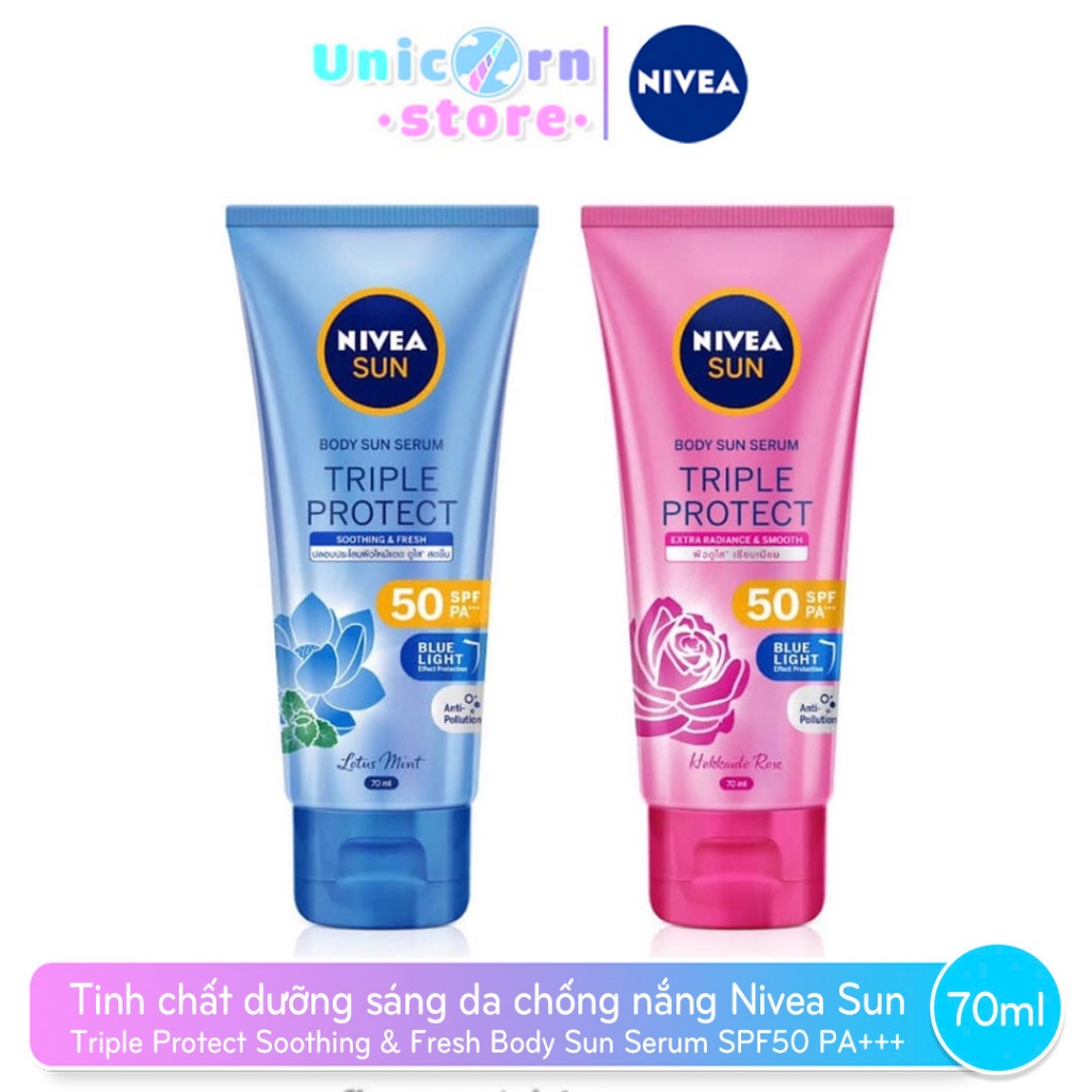 Nivea Sun Triple Protect Body Sun Serum SPF50 PA+++ 180ML | Shopee ...