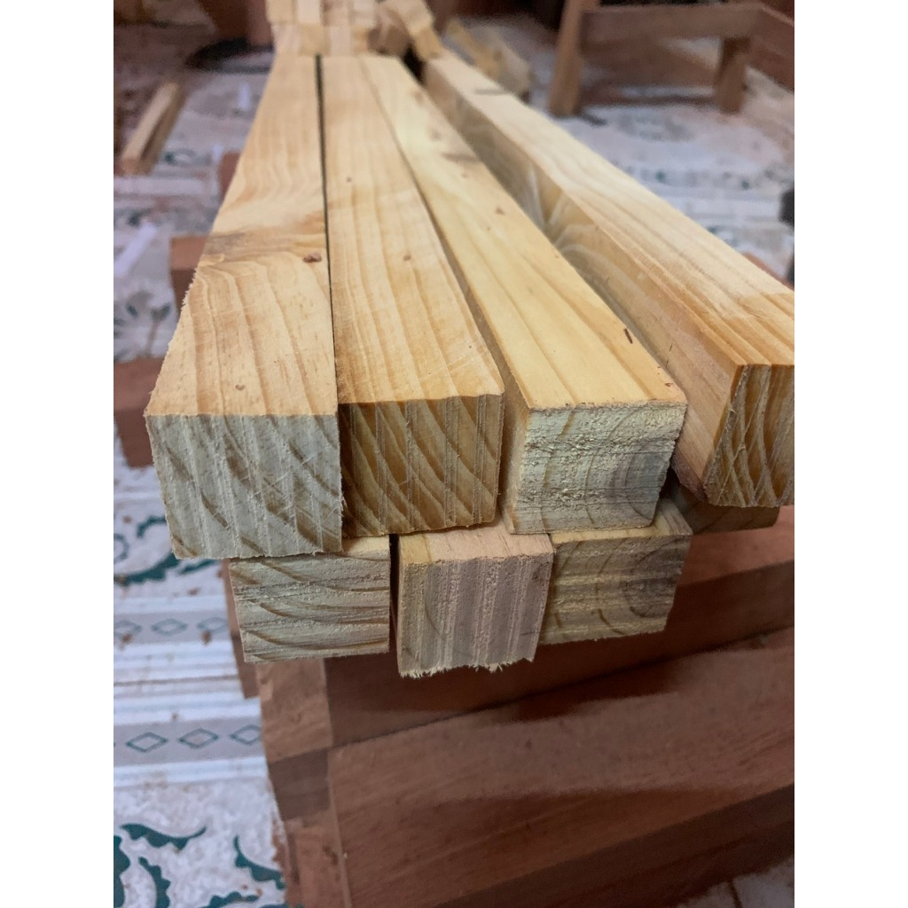 Pine wood bar 3cmx5cm length 60cm-2000cm [TV3X5] + smooth planing on 4 ...