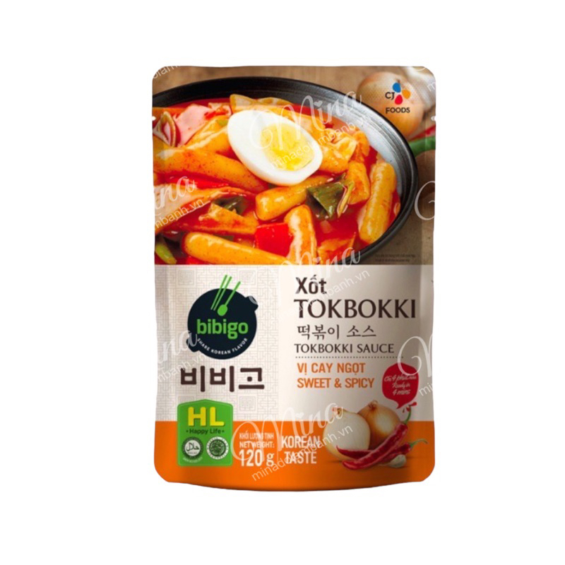 Bibigo Korean Rice Cake Tokbokki Sauce, Sweet and Spicy 120g | Shopee ...