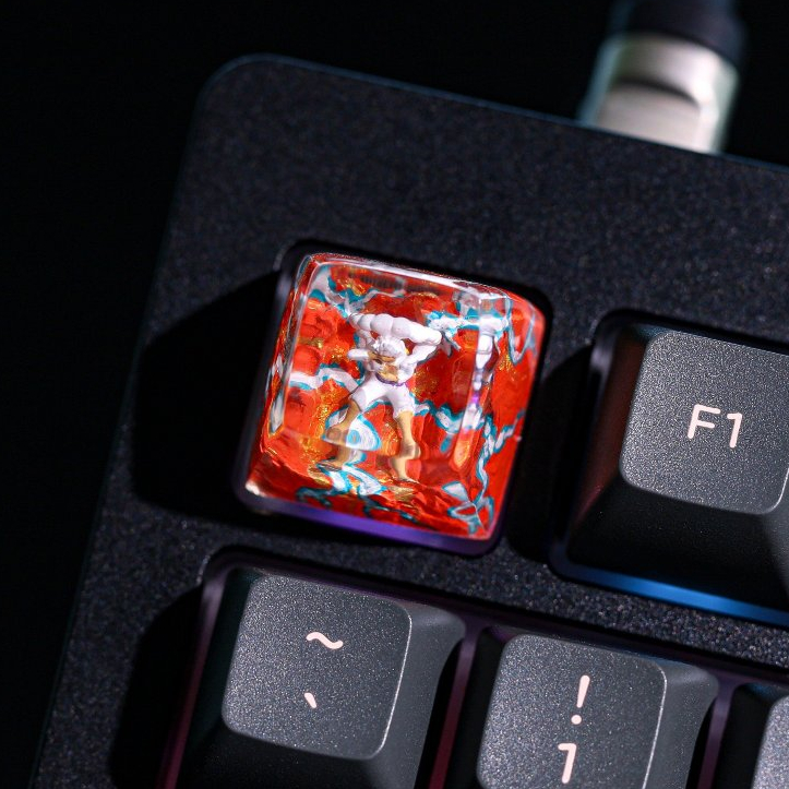 Keycaps Luffy gear 5, One piece Retail Keyboard Button, anime One piece ...